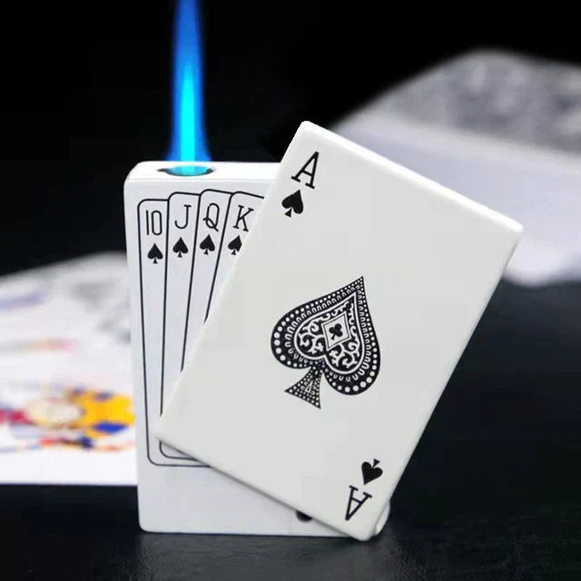 White Ace Card Lighter – Firelighters.pk